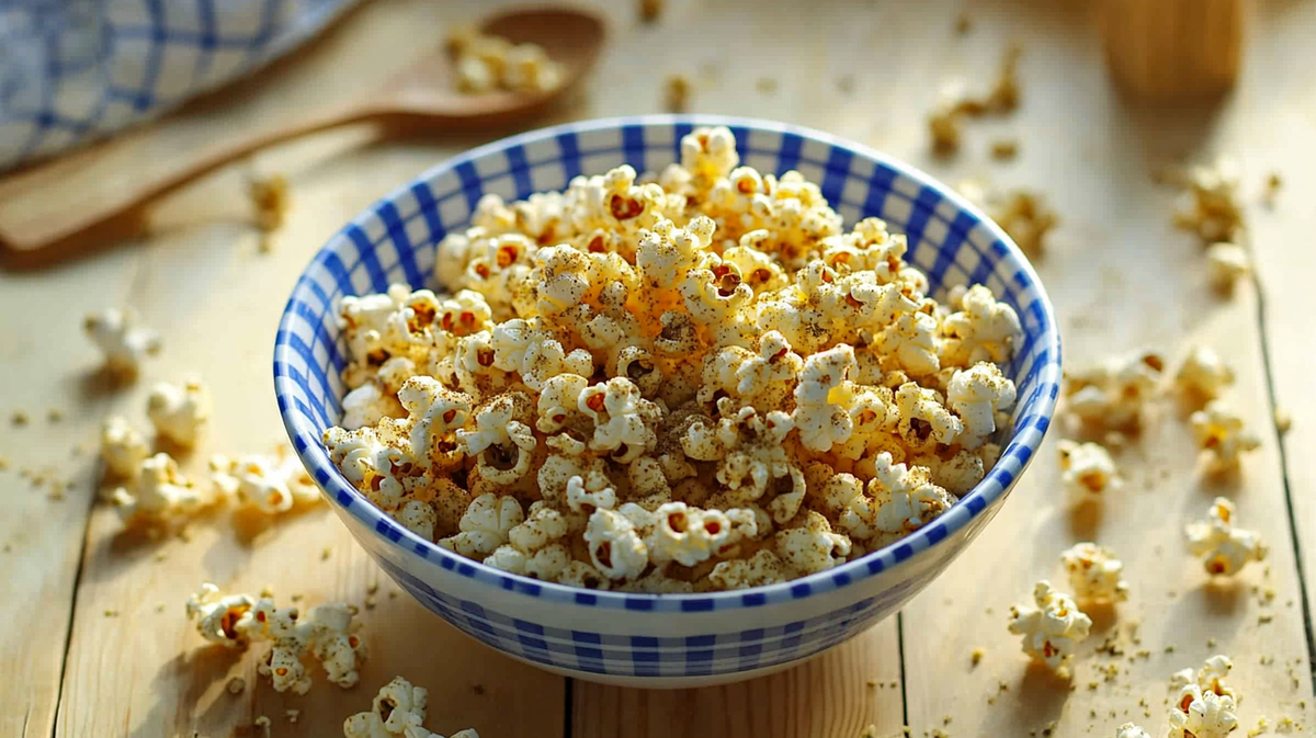 Garlic "Parmesan" Popcorn (Low-FODMAP)