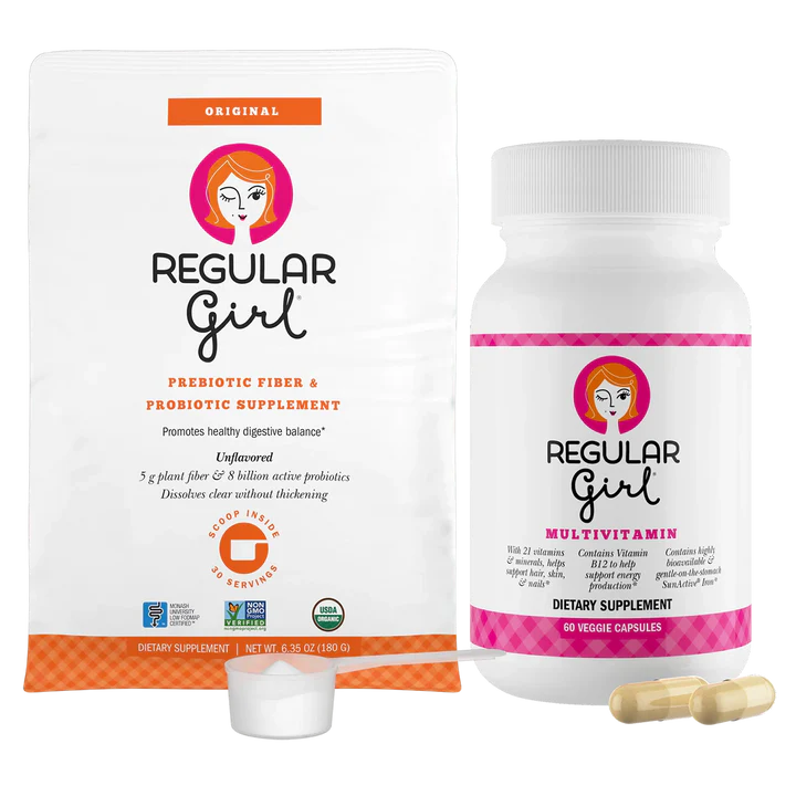 Regular Girl 30-Day Fiber Supplement and Multivitamin for Women