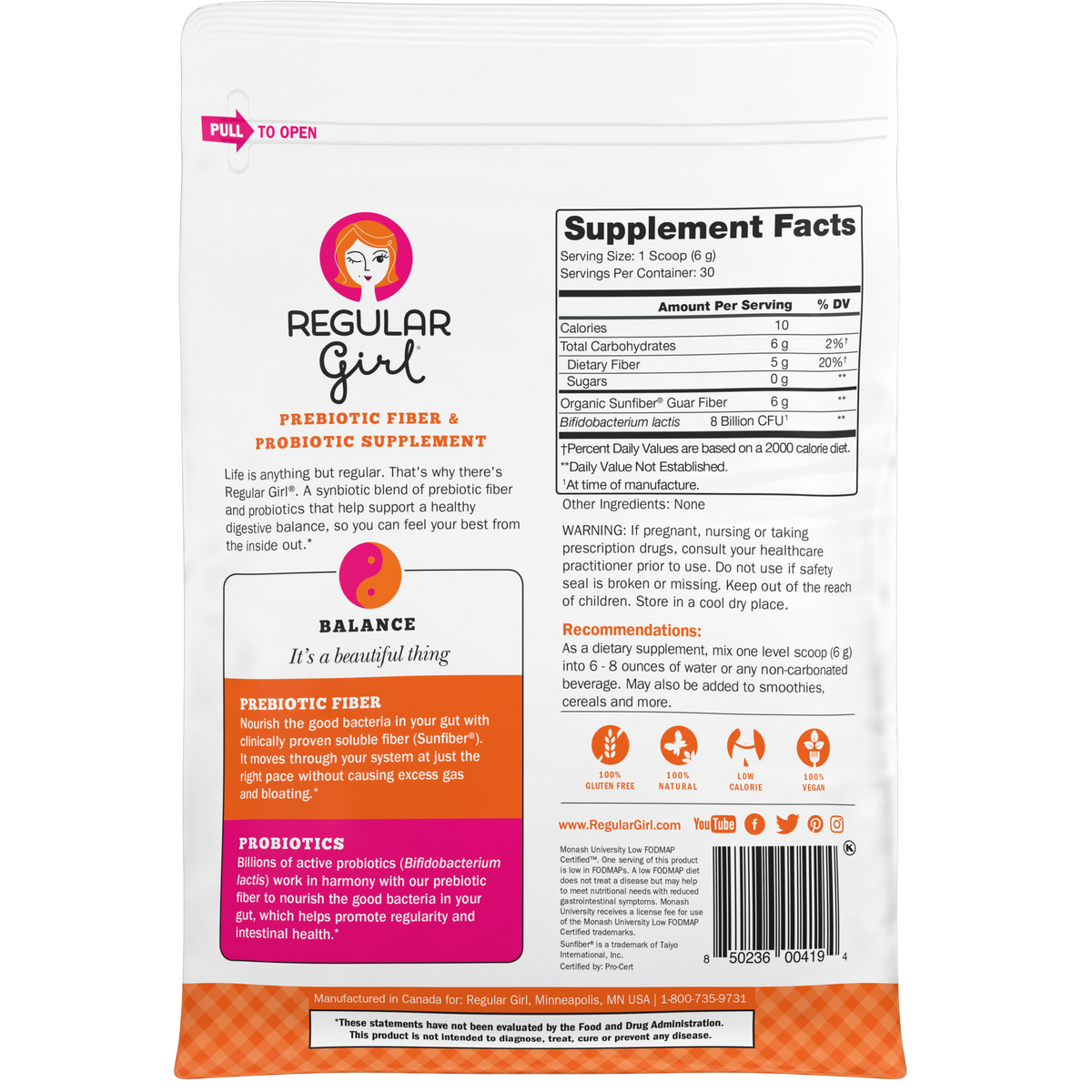 Buy Regular Girl Original Powder | Gut Supplement for Women